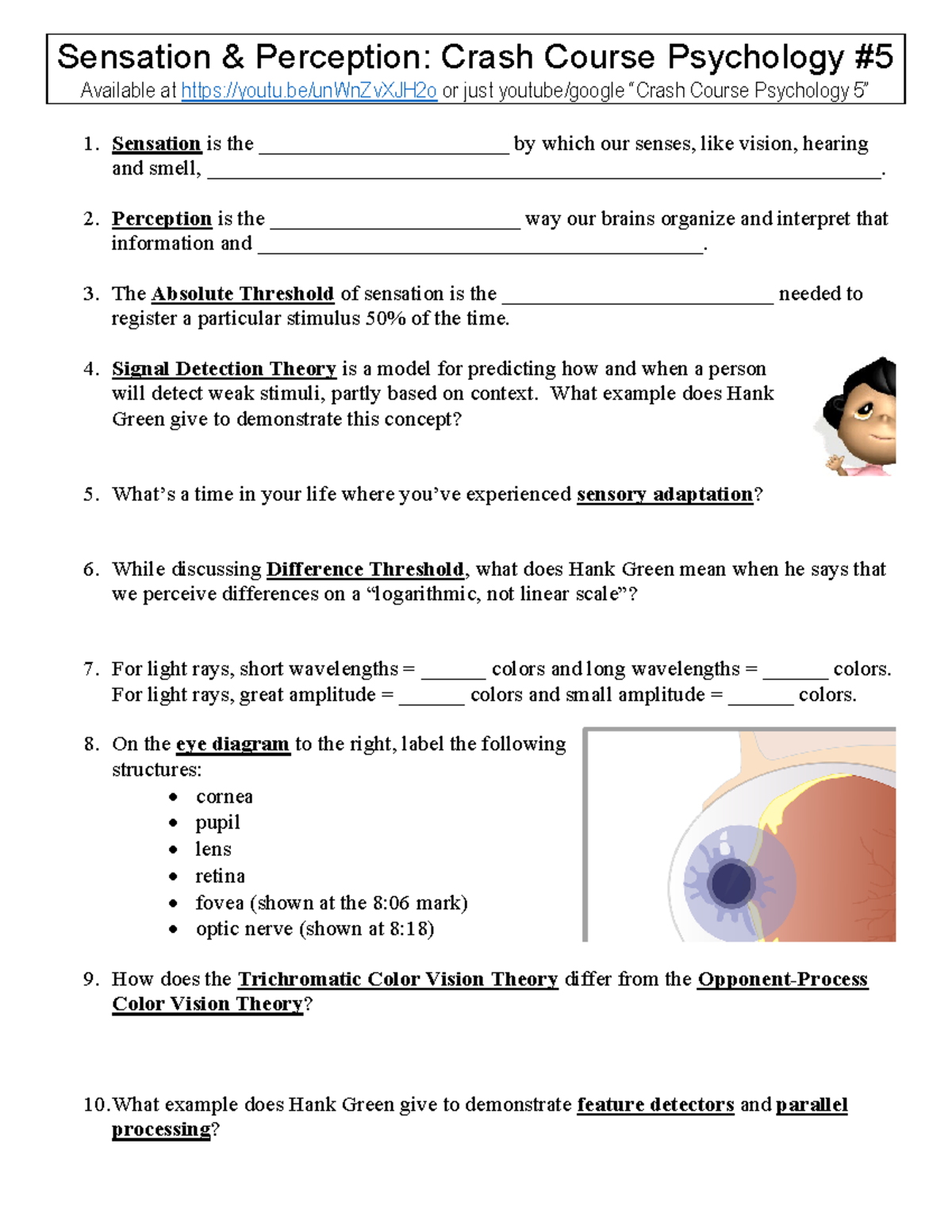 Psychology Classical And Operant Conditioning Examples Worksheet ...